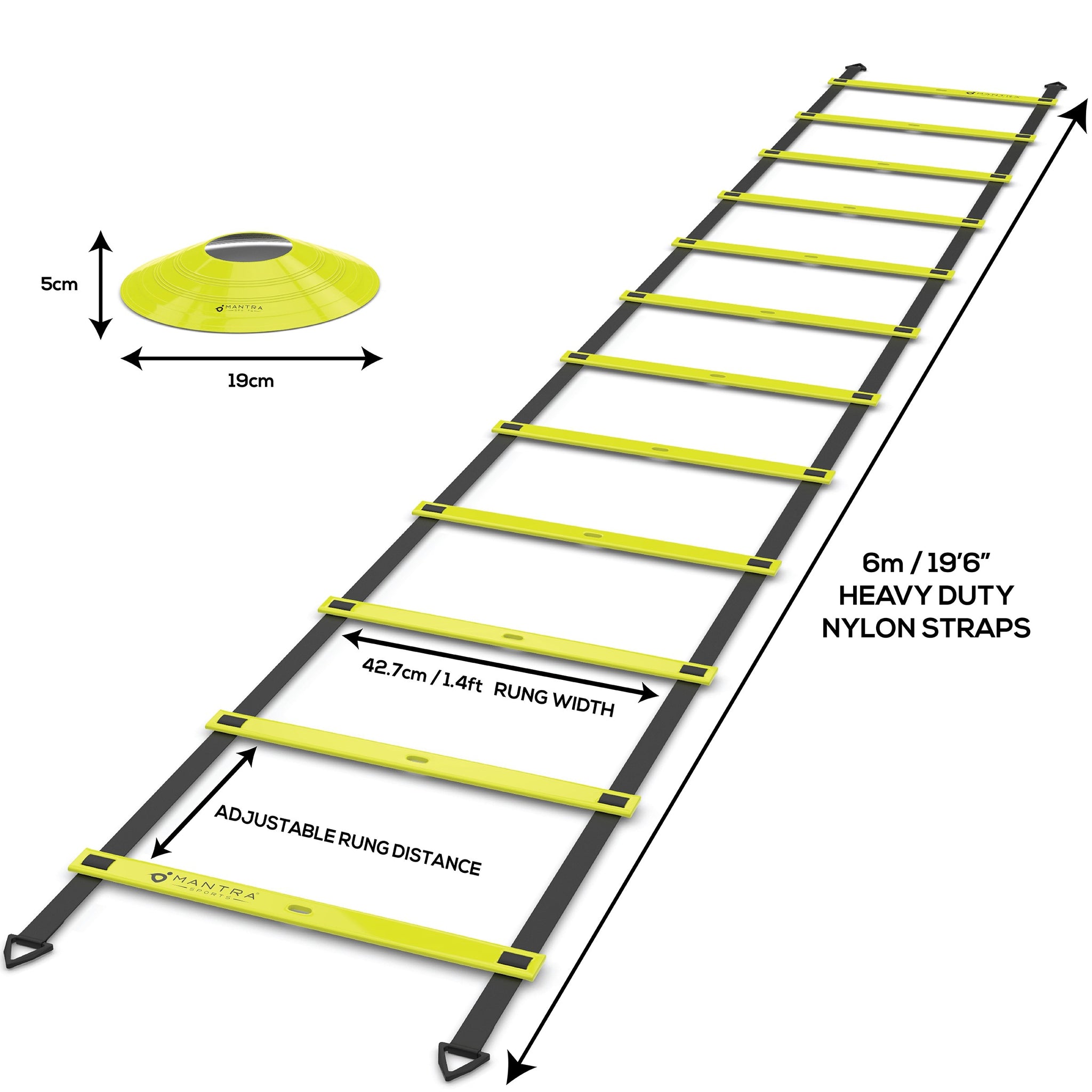 Agility Ladder - Speed Cones Training Set | Mantra Sports